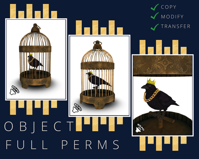 Second Life Marketplace - [ Object ] - Crow King
